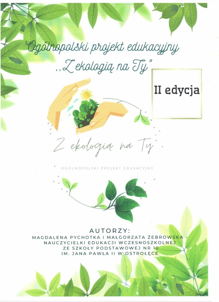 Szkoła Podstawowa im. ks. Jana Twardowskiego w Grabinach » Z ekologią na Ty